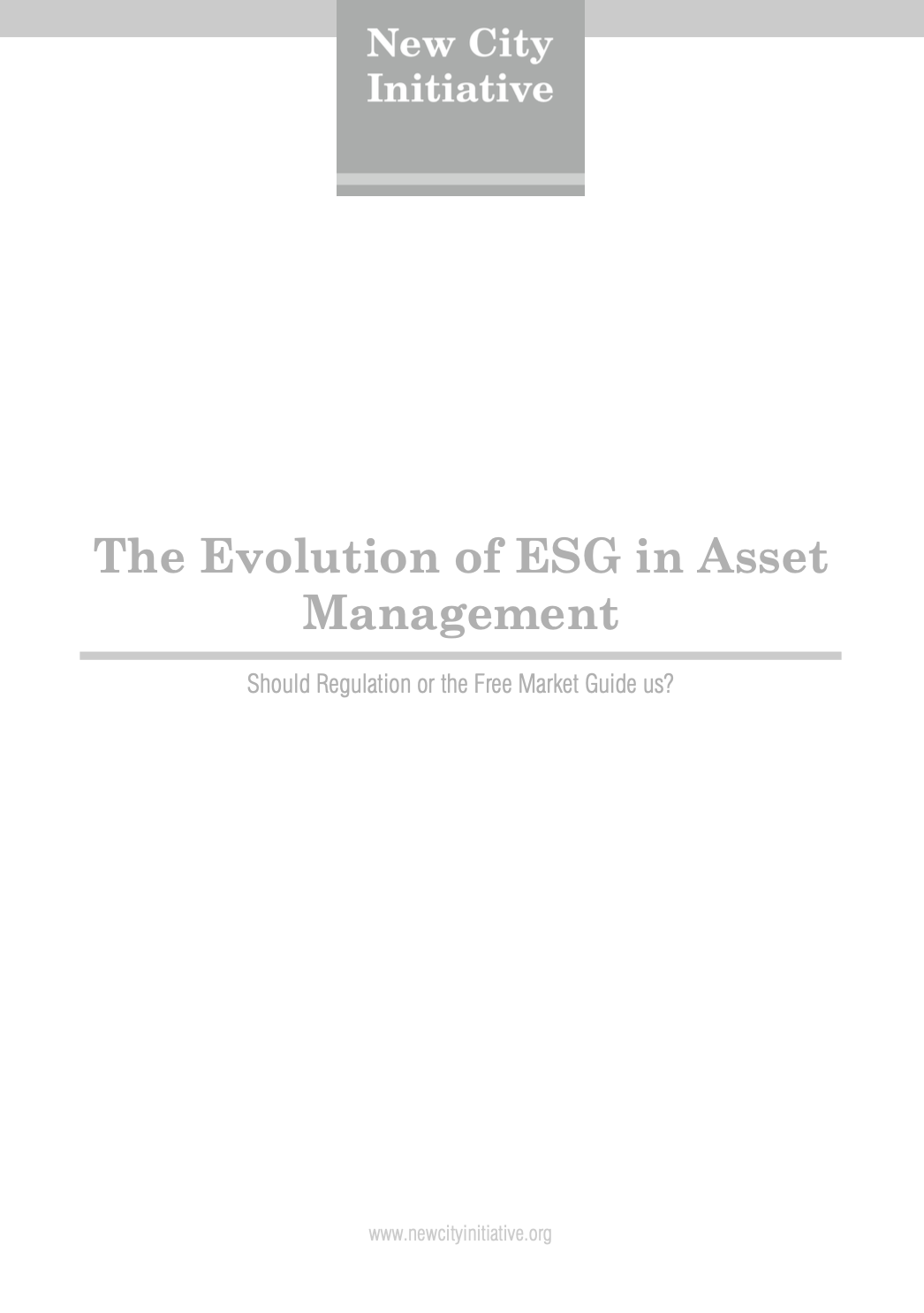 The Evolution of ESG in Asset Management